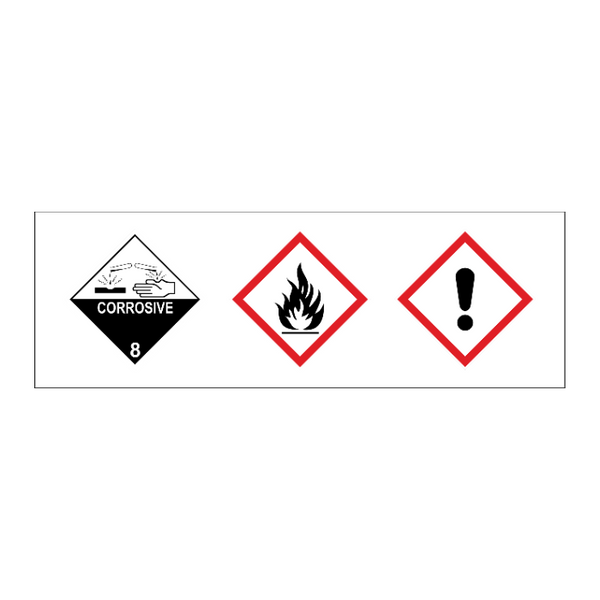 Composite Hazchem Warning Placard - Australian Safety Signs