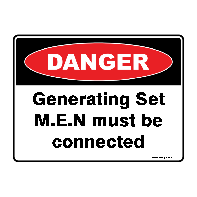 Danger Custom Text Sign - Australian Safety Signs