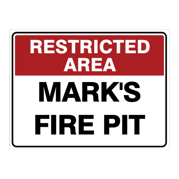 Custom Text Restricted Area Sign - Australian Safety Signs