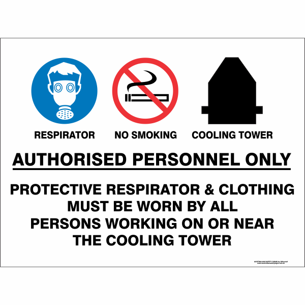 Cooling Tower Safety Sign - Australian Safety Signs