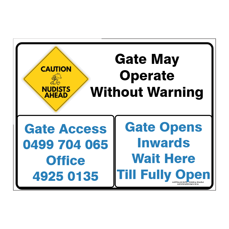 Custom general sign - Australian Safety Signs