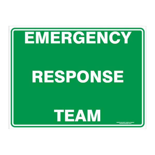 Custom Text Emergency Sign - Australian Safety Signs
