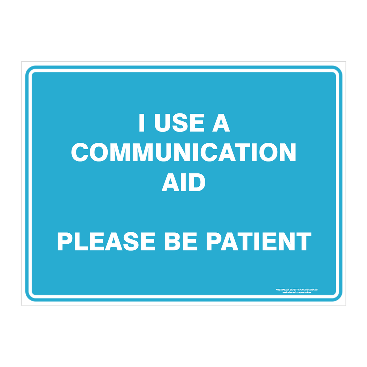 Custom Text Emergency Sign - Australian Safety Signs