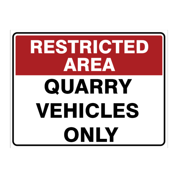 Custom Text Restricted Area Sign - Australian Safety Signs