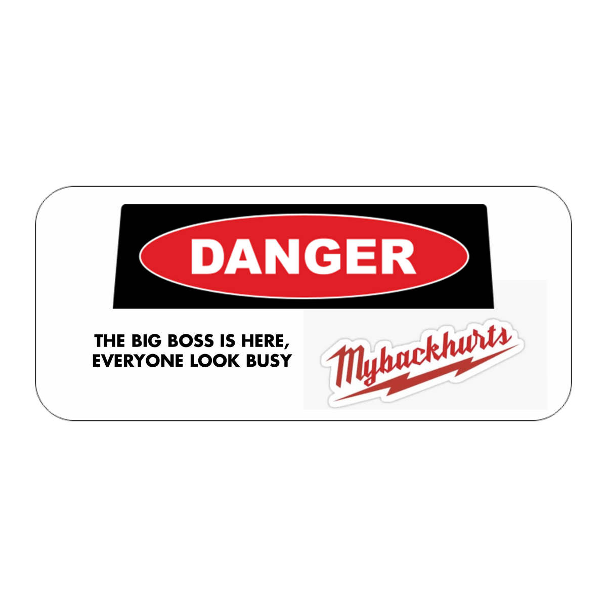 CUSTOM HARD HAT STICKER - Australian Safety Signs