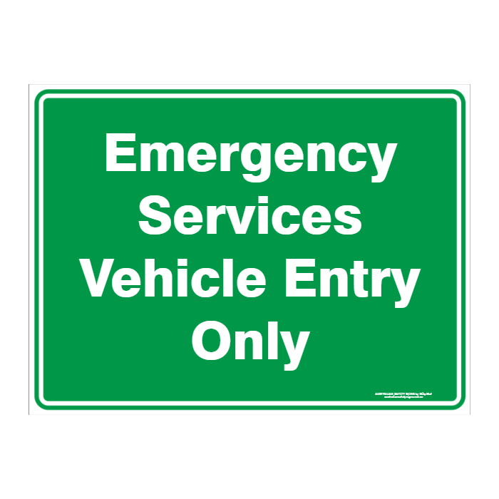 Custom Text Emergency Sign - Australian Safety Signs
