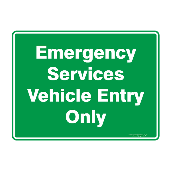 Custom Text Emergency Sign - Australian Safety Signs