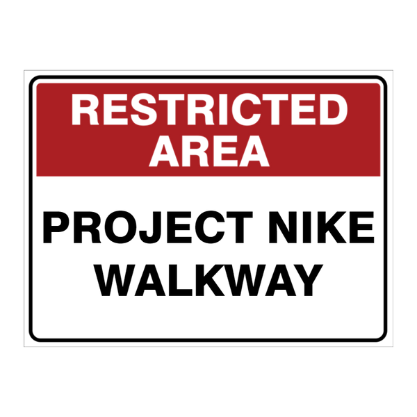 Custom Text Restricted Area Sign - Australian Safety Signs