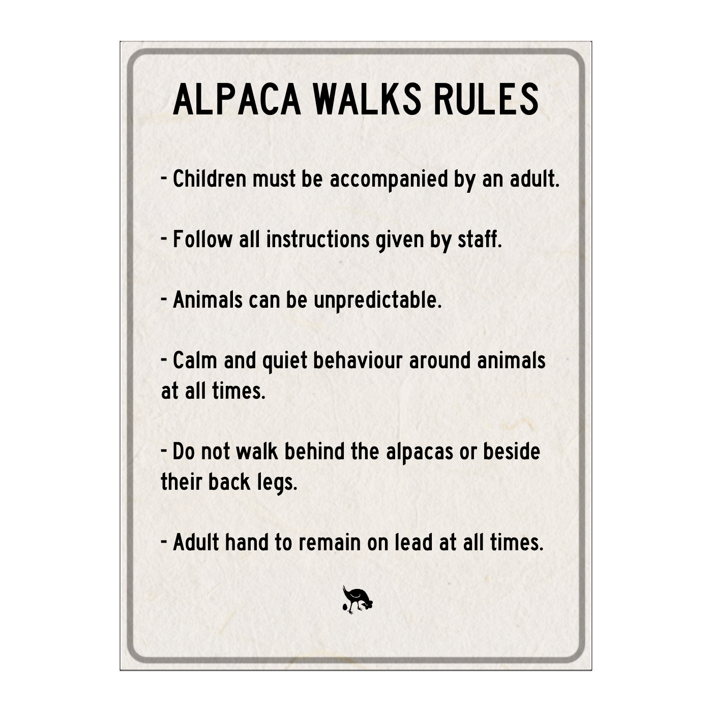 Custom Text Sign Portrait - Australian Safety Signs