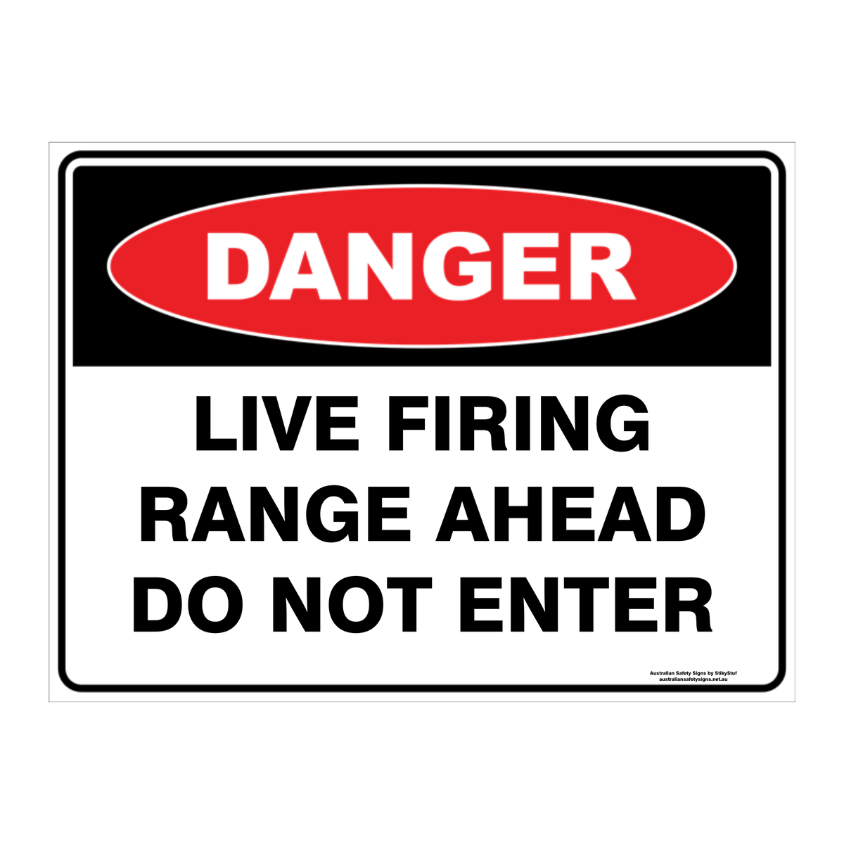 Danger Custom Text Sign - Australian Safety Signs