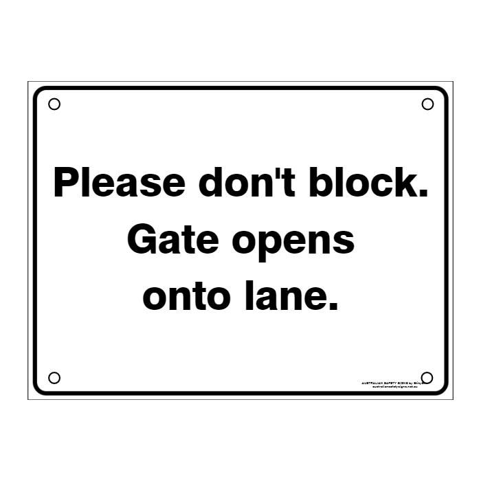 Custom general sign - Australian Safety Signs