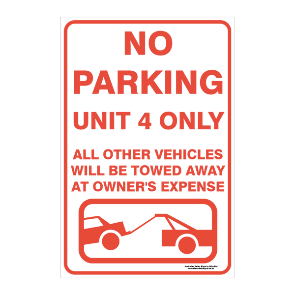 CUSTOM PARKING SIGN - Australian Safety Signs