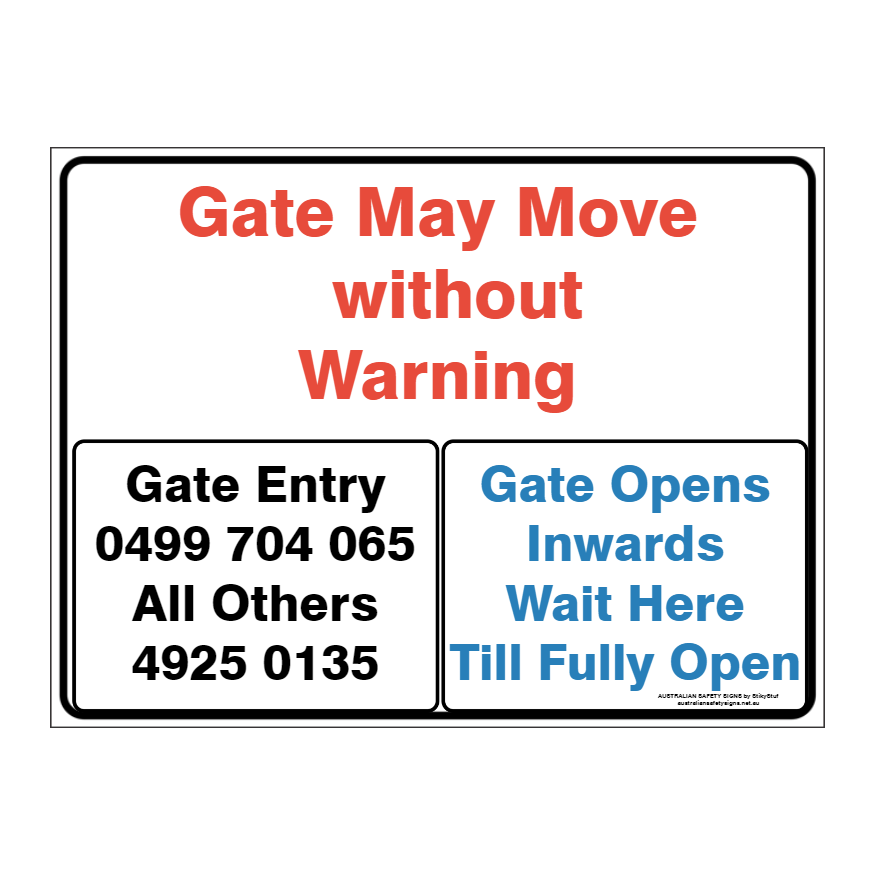Custom general sign - Australian Safety Signs