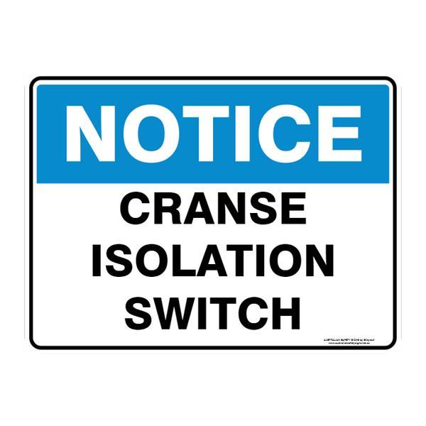 NOTICE CUSTOM TEXT SIGN - Australian Safety Signs