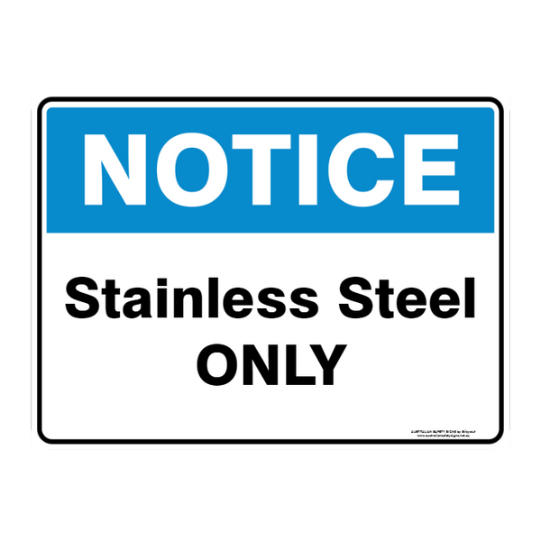 NOTICE CUSTOM TEXT SIGN - Australian Safety Signs