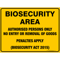 BIOSECURITY SIGNS - Australian Safety Signs