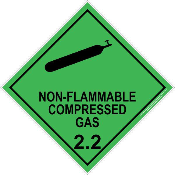 CLASS 2 - NON-FLAMMABLE COMPRESSED GAS 2.2 - Australian Safety Signs