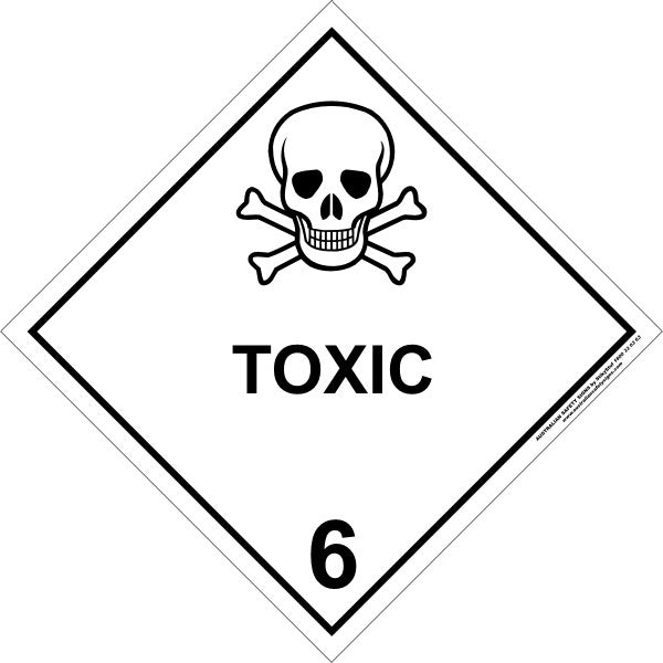 CLASS 6 - TOXIC - Australian Safety Signs