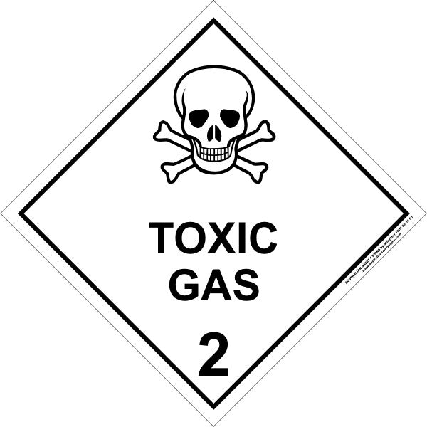 CLASS 2 - TOXIC GAS - Australian Safety Signs