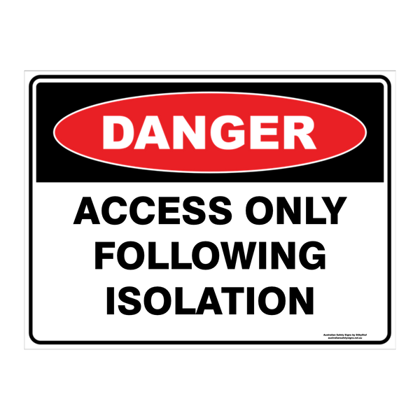 Danger Custom Text Sign - Australian Safety Signs
