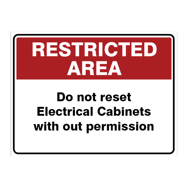 Custom Text Restricted Area Sign - Australian Safety Signs