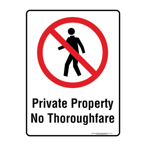 Custom Prohibition Sign - Australian Safety Signs