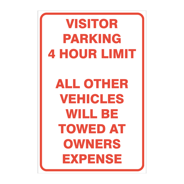 CUSTOM PARKING SIGN - Australian Safety Signs