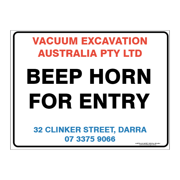 Custom general sign - Australian Safety Signs