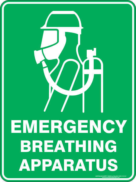 EMERGENCY BREATHING APPARATUS - Australian Safety Signs