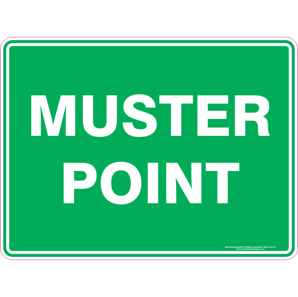 MUSTER POINT - Australian Safety Signs