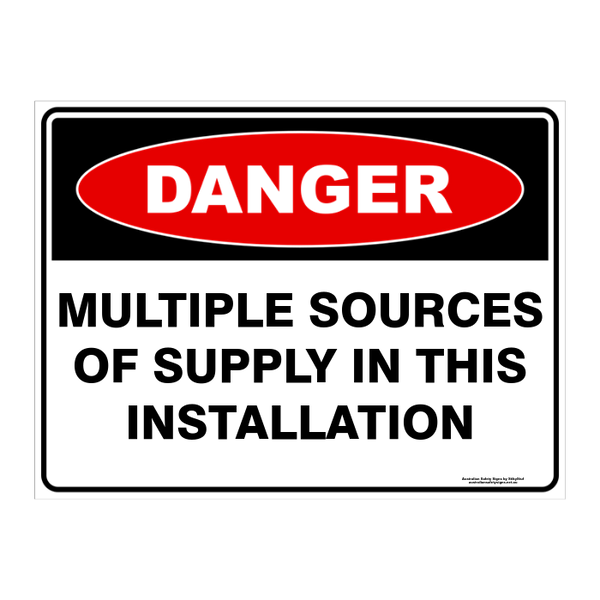 Danger Custom Text Sign - Australian Safety Signs