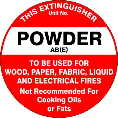 EXTINGUISHER ID MARKER ABE - Australian Safety Signs