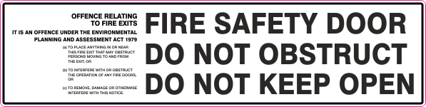 Fire Safety Signs - Australian Safety Signs