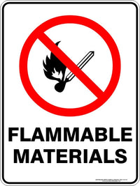 FLAMMABLE MATERIALS - Australian Safety Signs