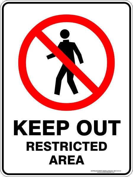 restricted access sign printable